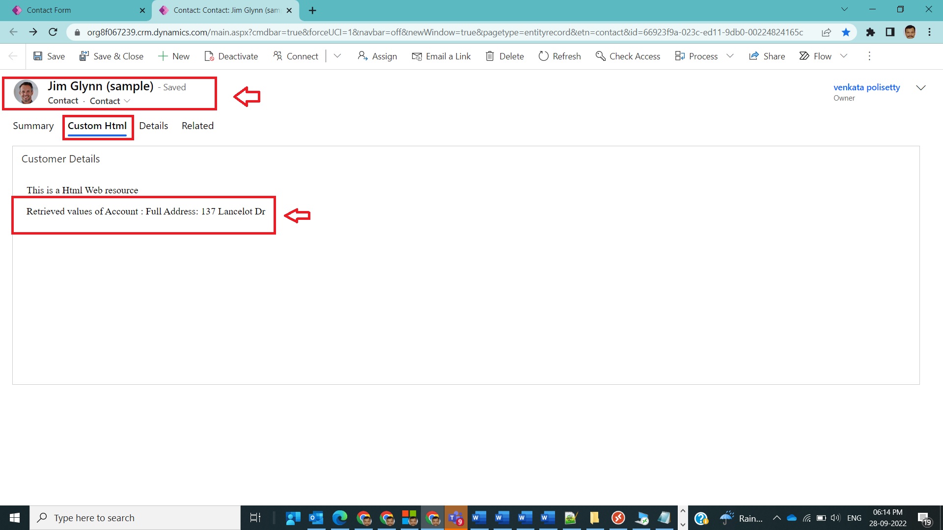 Working With Html Webresource In Dynamics Crm